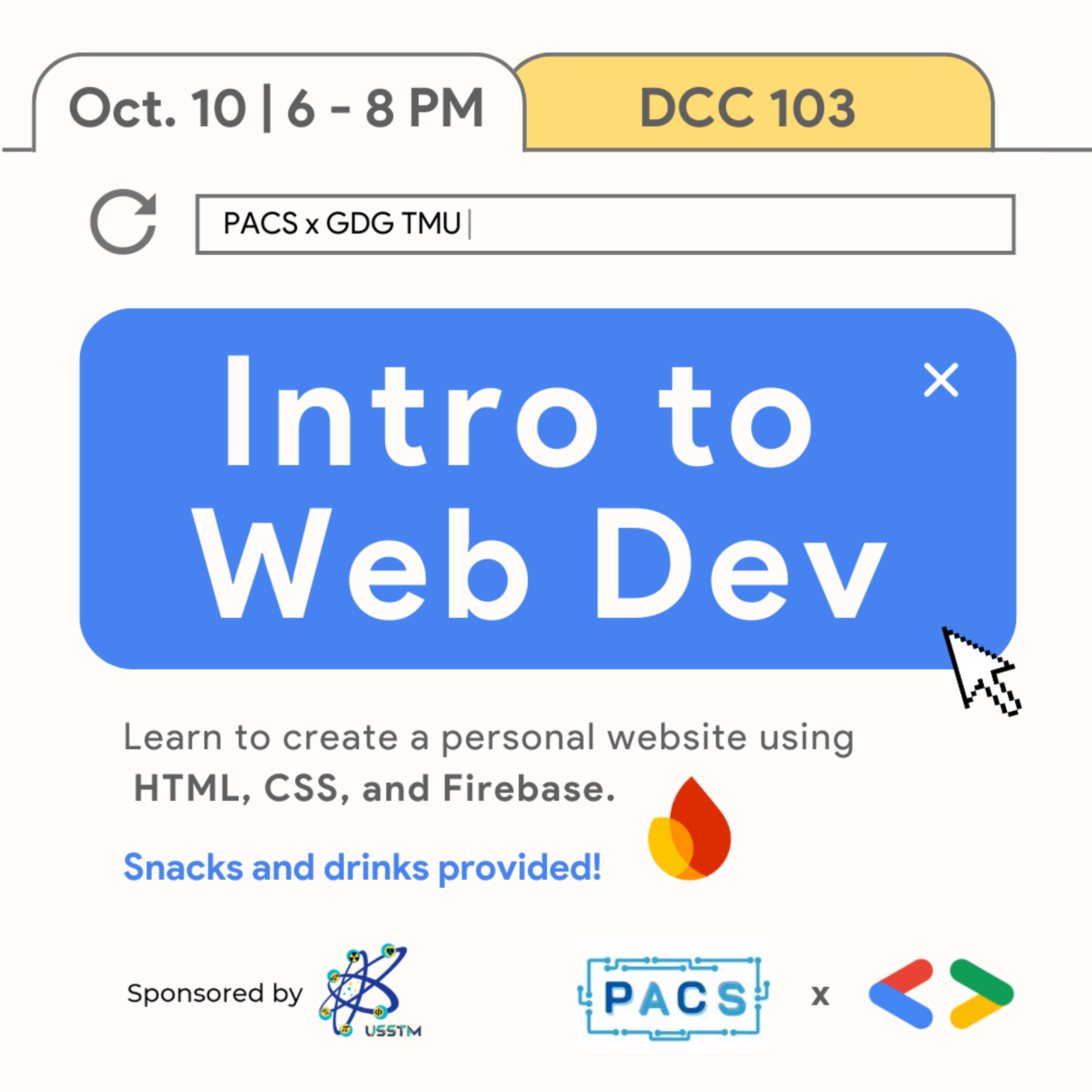 See GDG x PACS: Web Development Workshop at Google Developer Groups GDG on Campus Toronto ...
